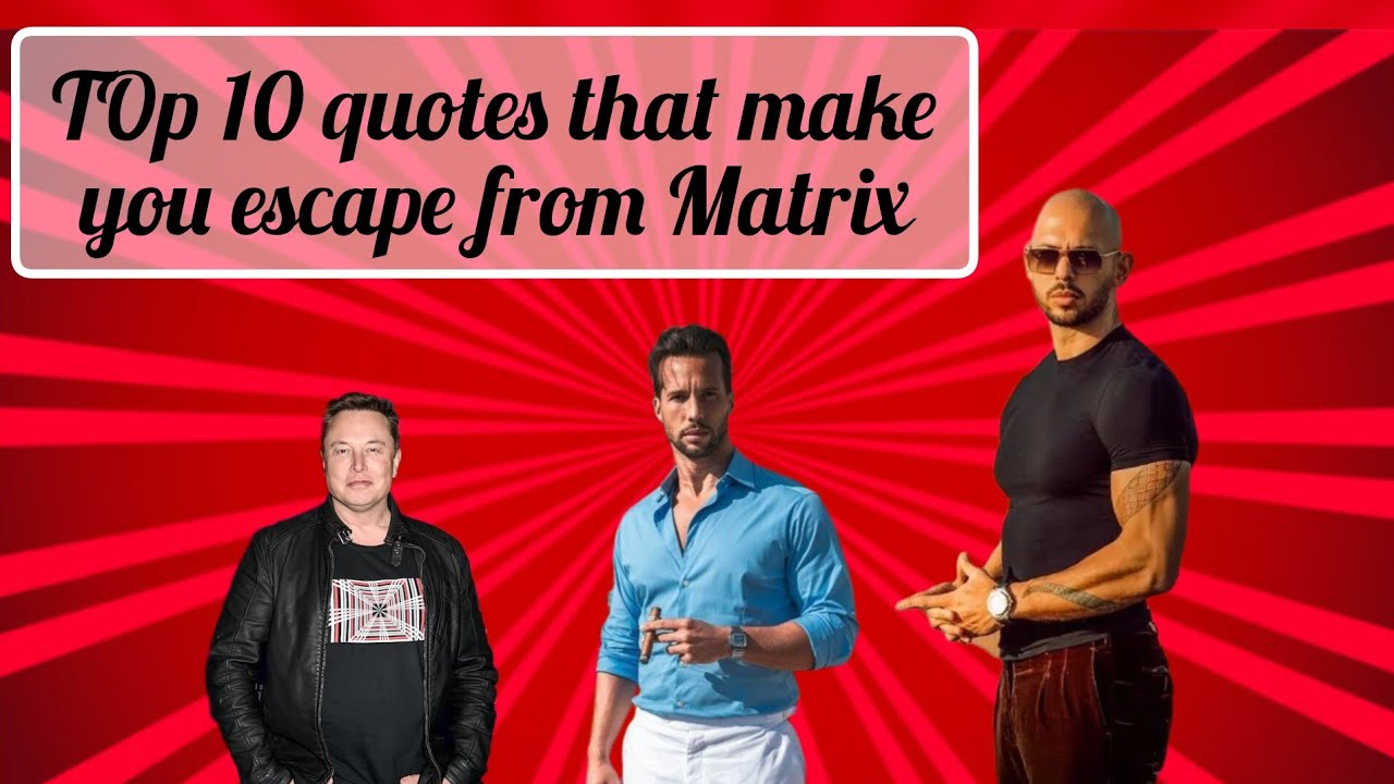 Top 10 quotes which make you escape Matrix - YouTube