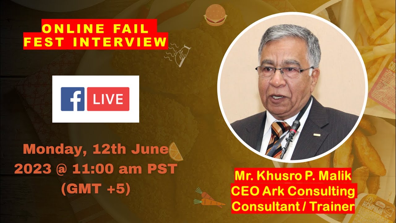 Fail Fest 2.0 Interview of Mr Khusro Pervaiz - YouTube
