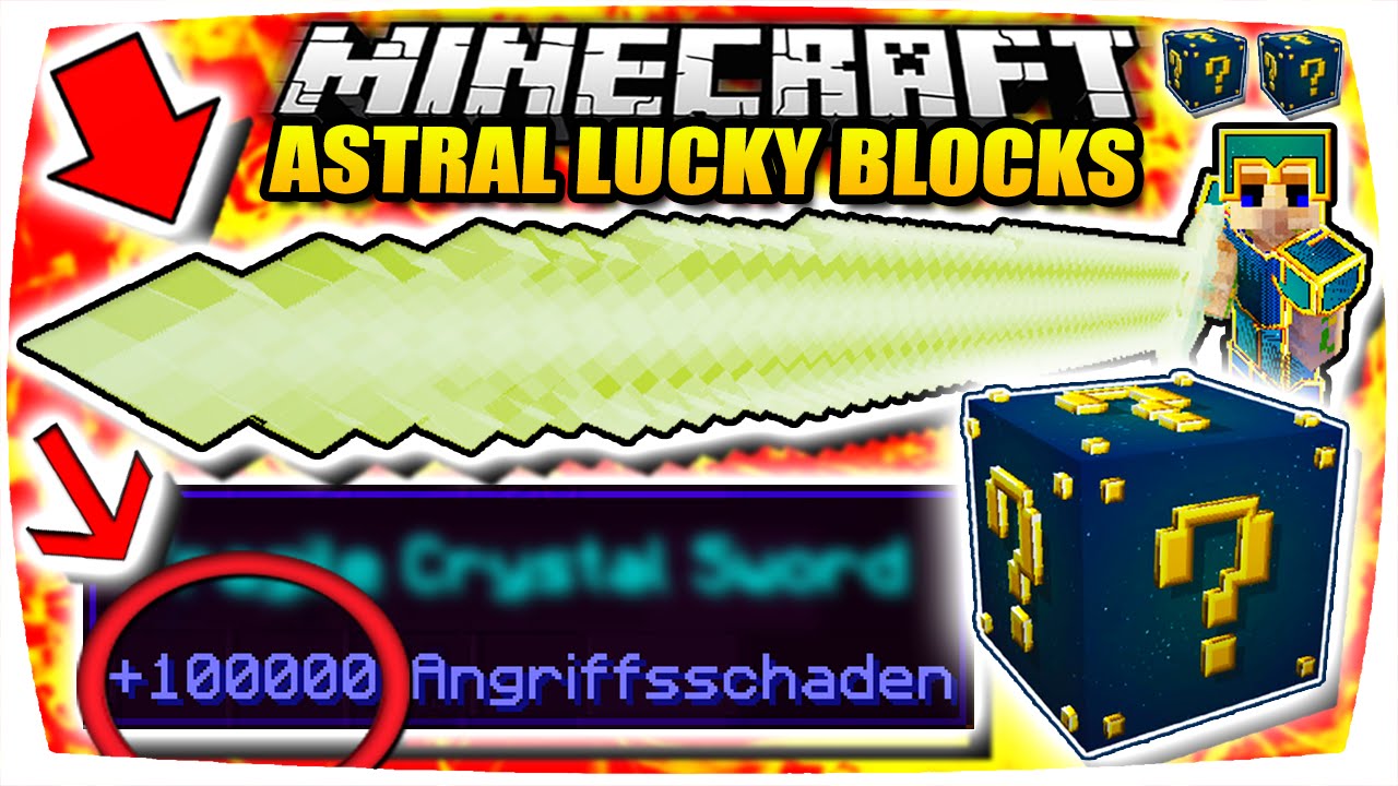 OP KRISTALL-SCHWERT mit 100.000 ANGRIFFSSCHADEN! Minecraft: OP Astral ...
