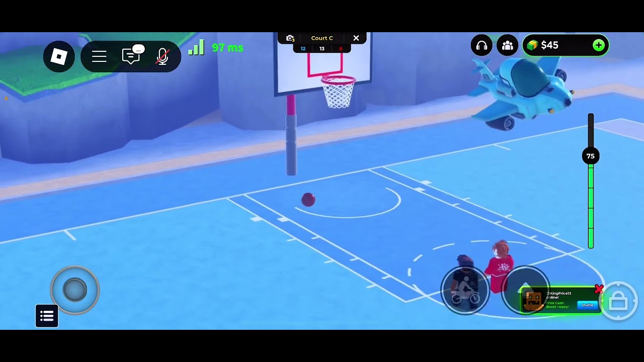 Beating (@Huntleyhoopzs)in Roblox basketball hoopz! - YouTube