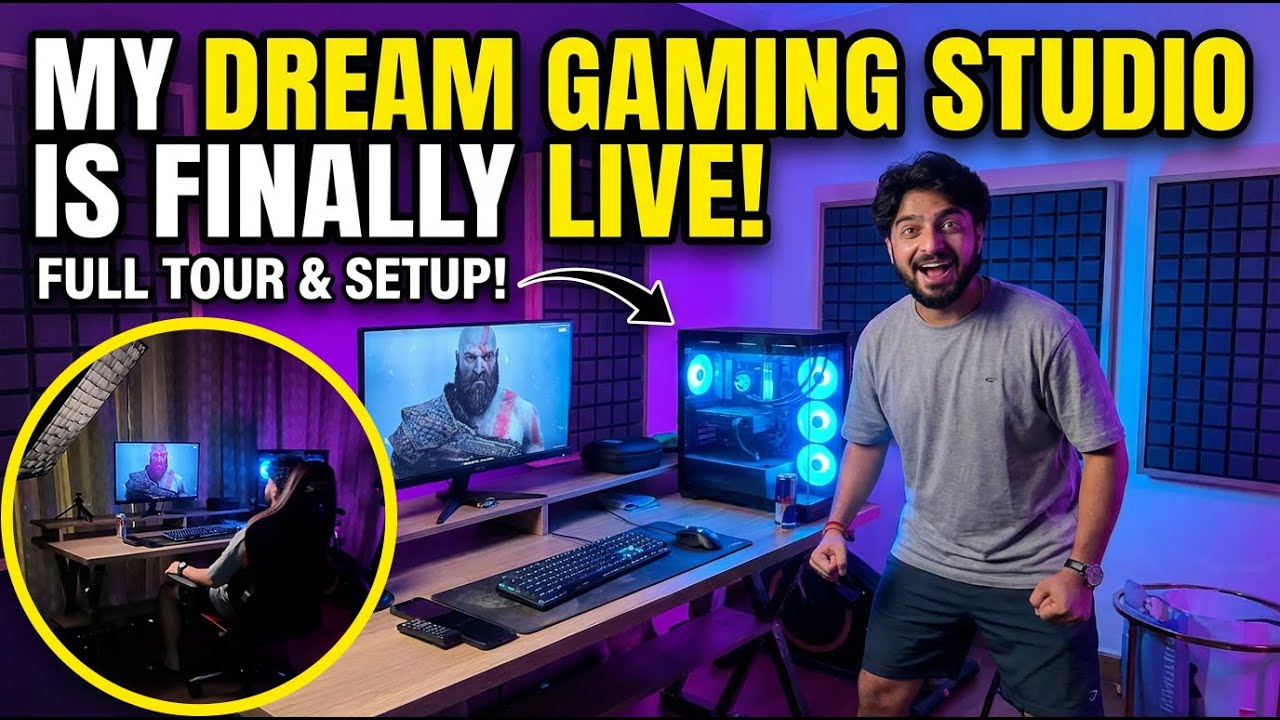 DAY 6: MY DREAM GAMING STUDIO IS FINALLY LIVE! | Budget Gaming Studio ...