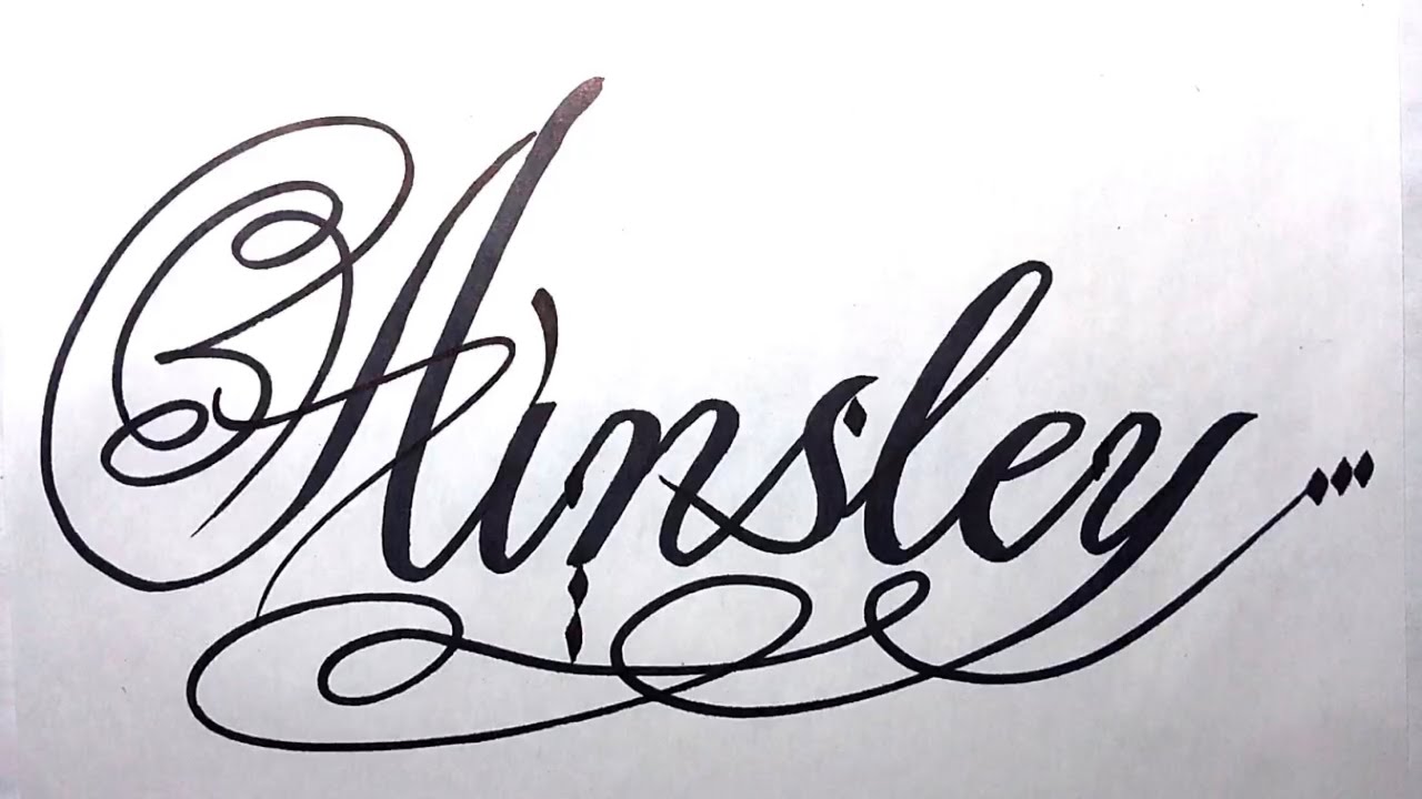 Ainsley Name Signature Calligraphy Status | #moderncalligraphy #cursive ...