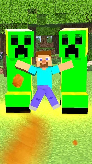 Giant Creeper Attack #minecraft - YouTube