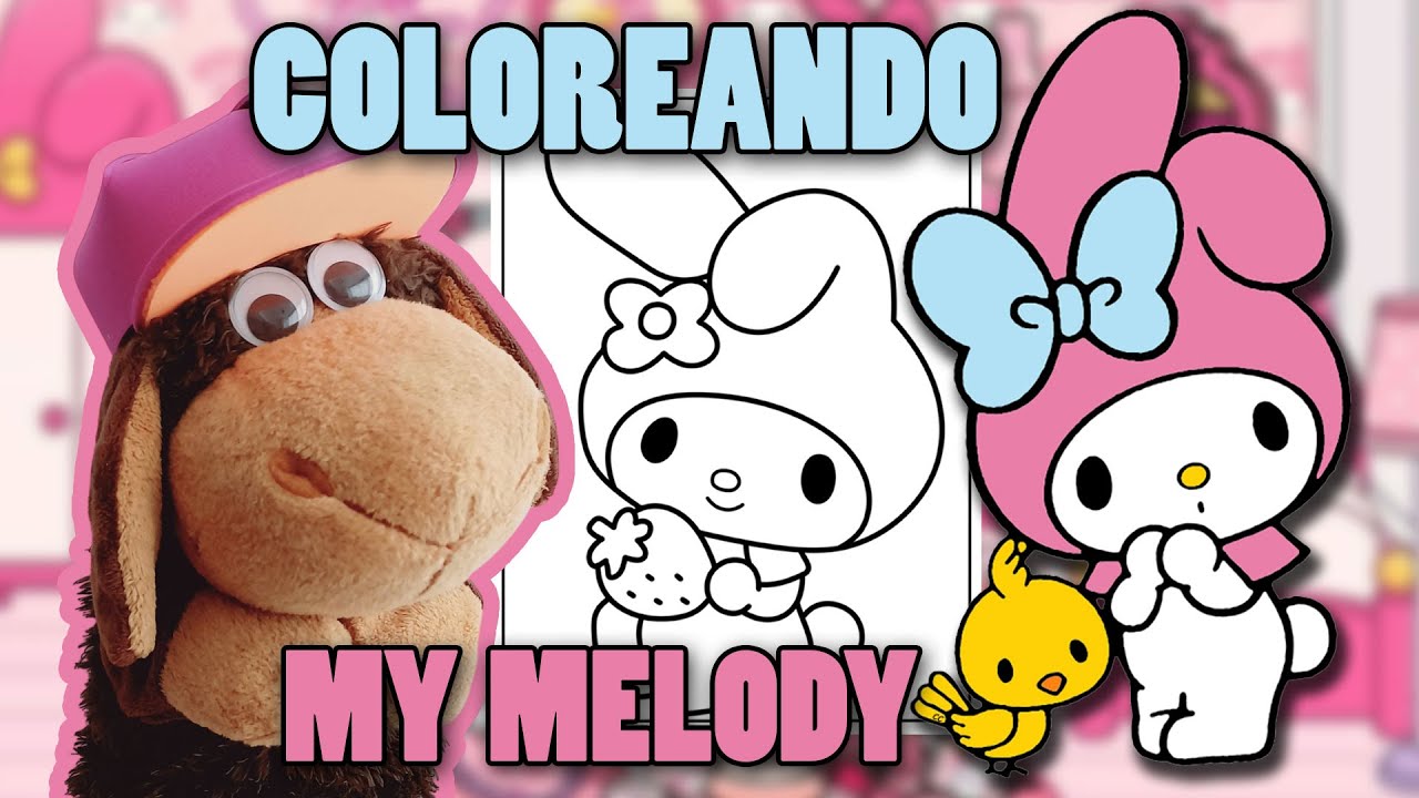 COLOREANDO un DIBUJO muy bonito de MY MELODY - DIBUJOS FACILES - Scrapy ...