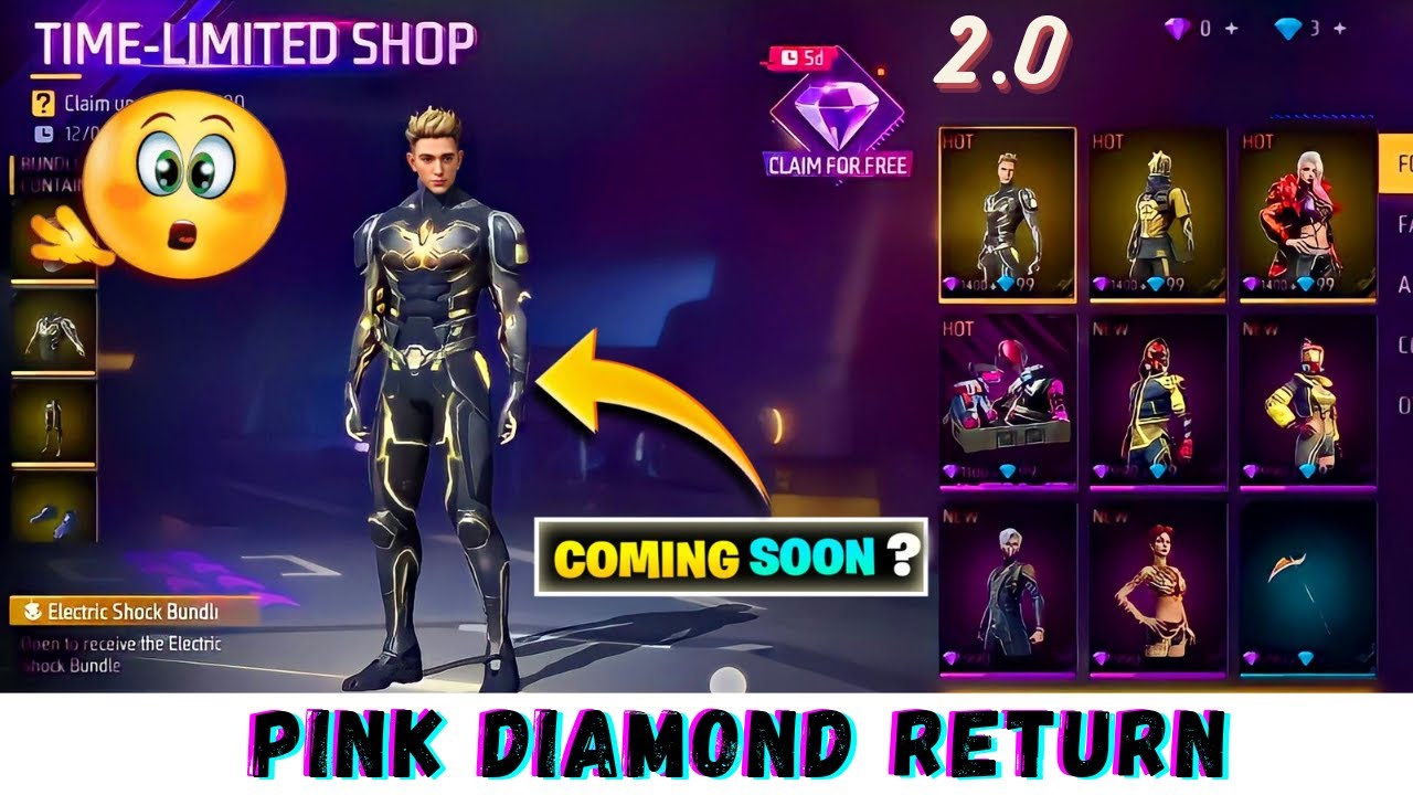 PINK DIAMOND STORE 2.O RETURN?🤯|BOOYAH DAY SPECIAL|😘 - YouTube