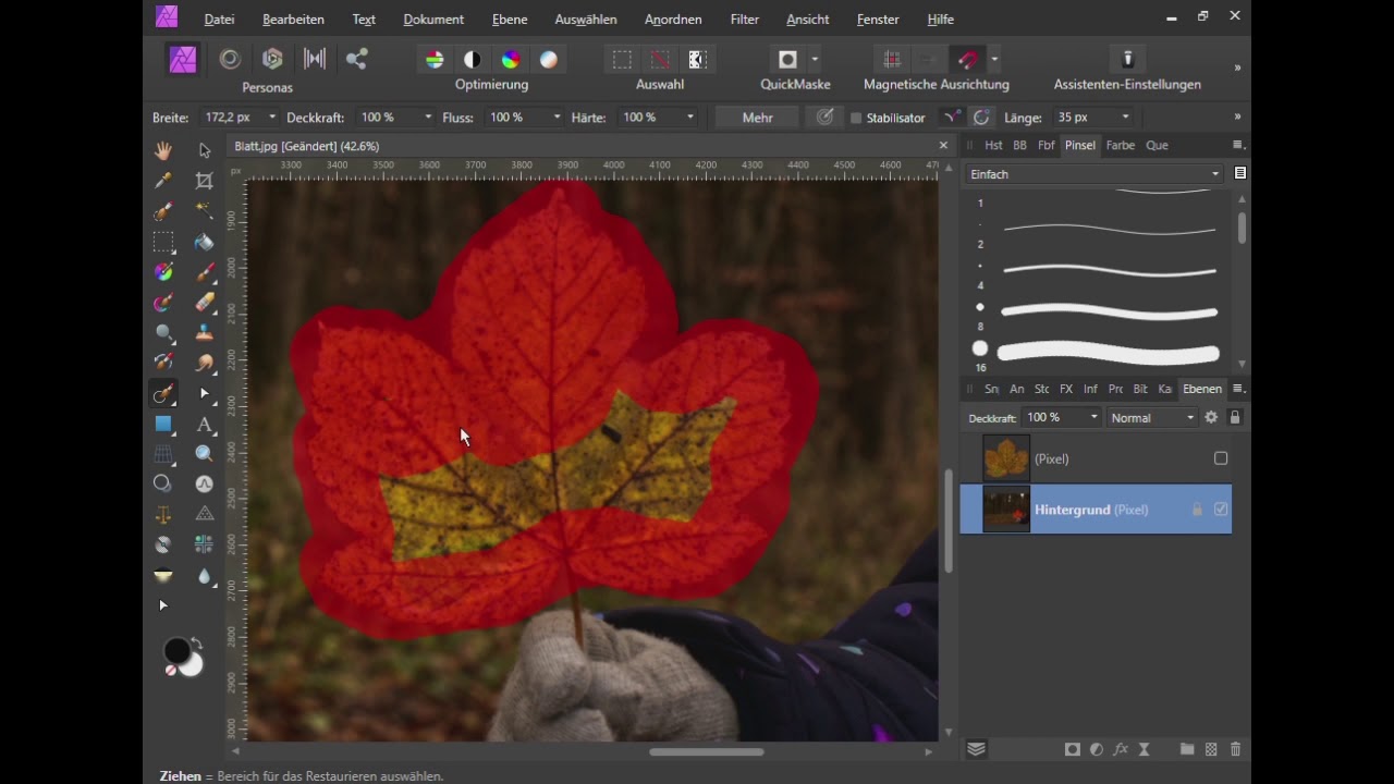 Disintegration Effekt, Dispersion Effect in Affinity Photo - YouTube