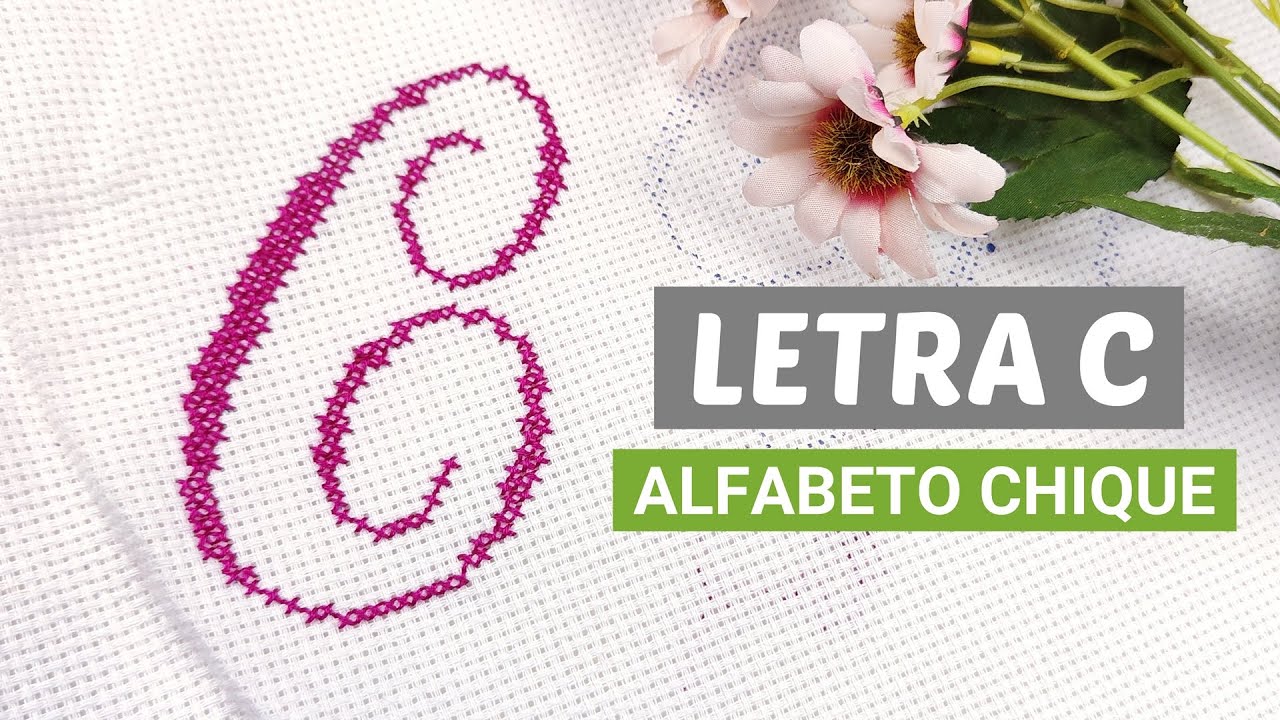 ALFABETO CHIQUE - Letra C maiúscula Ponto Cruz - Wagner Reis - YouTube