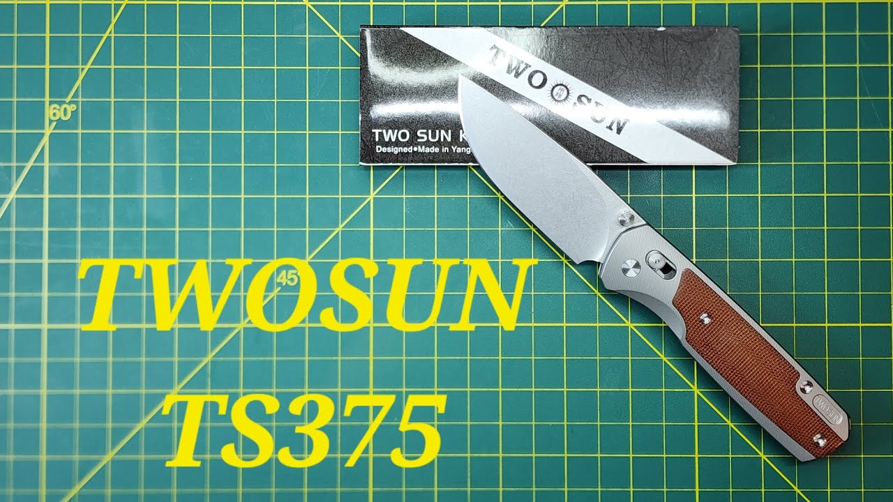 TWOSUN TS 375 TITANIUM MICARTA D2 AXIS LOCK, HEAVY DUTY, built like a ...