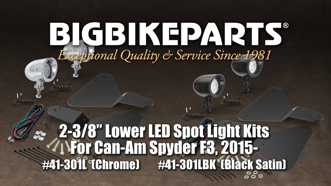 Mini LED Lights for Can-Am Spyder F3 - YouTube