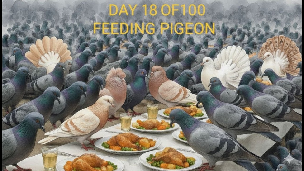 Day 18 of 100 Feeding Pigeons 🕊️ | 100 Days Challenge - YouTube