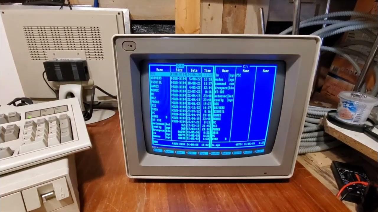 IBM PS/2 MODEL 30 286. - YouTube