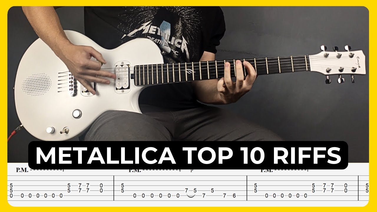 Metallica Top 10 Riffs with Tabs | Enya Nova Go Sonic - YouTube