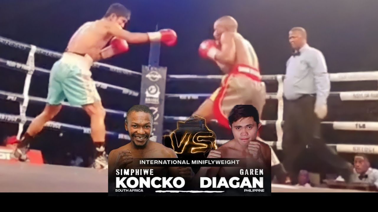 GARIN DIAGAN VS SIMPHIWE KONCKO(Former IBO Mini-Flyweight Champ) - YouTube