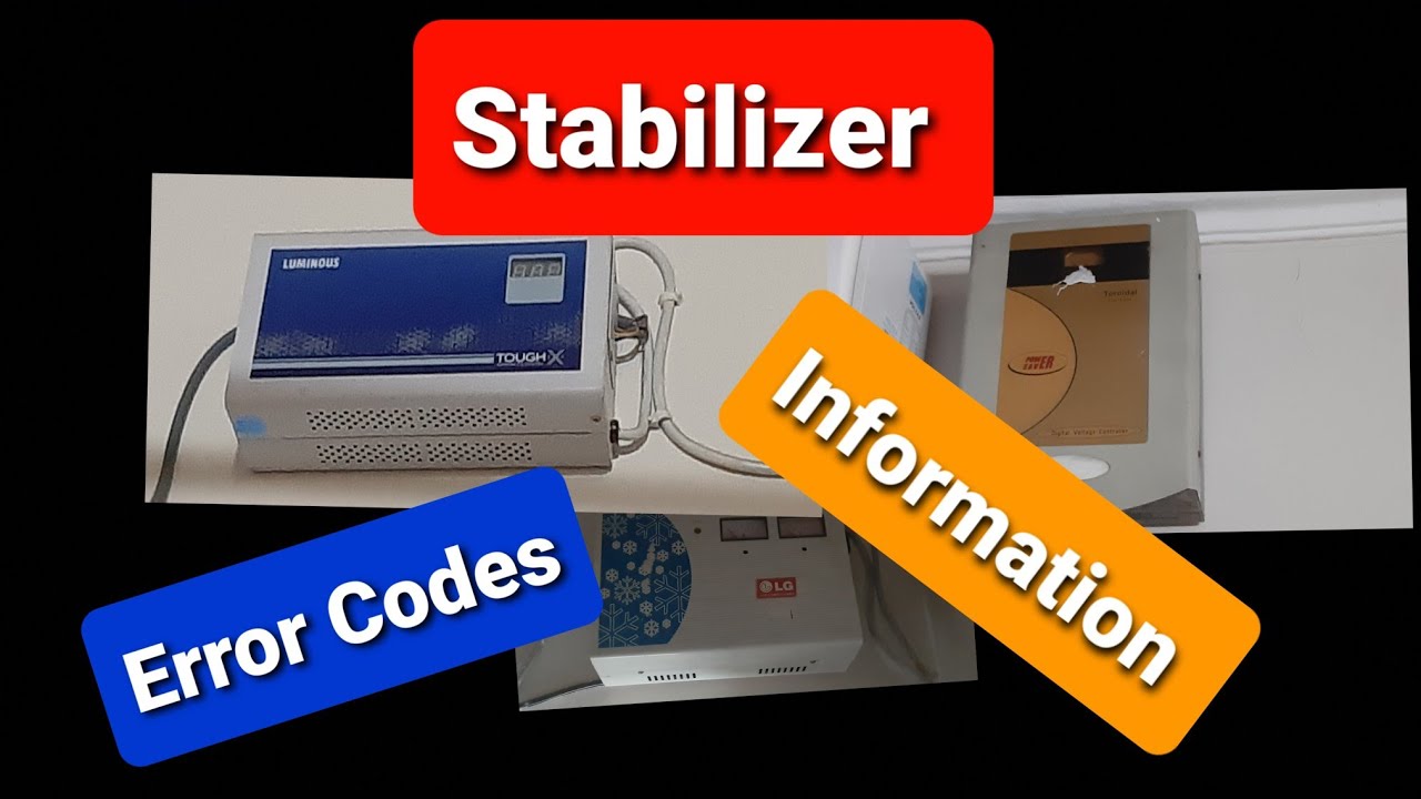 Stabilizer लगवाना आज भी क्यों जरूरी है| Error code : H1,H,Hc,Hi,Lo,Oh ...