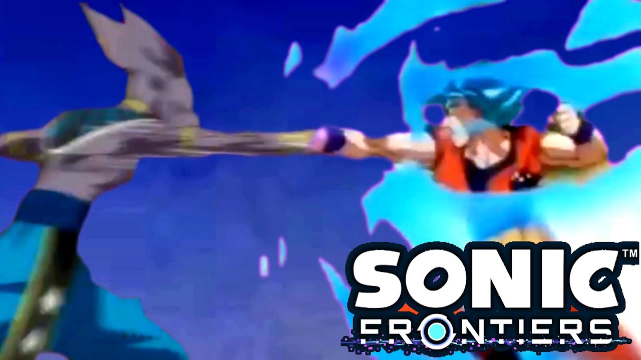 SSJ Blue Goku vs Beerus w/Sonic Frontiers music - YouTube