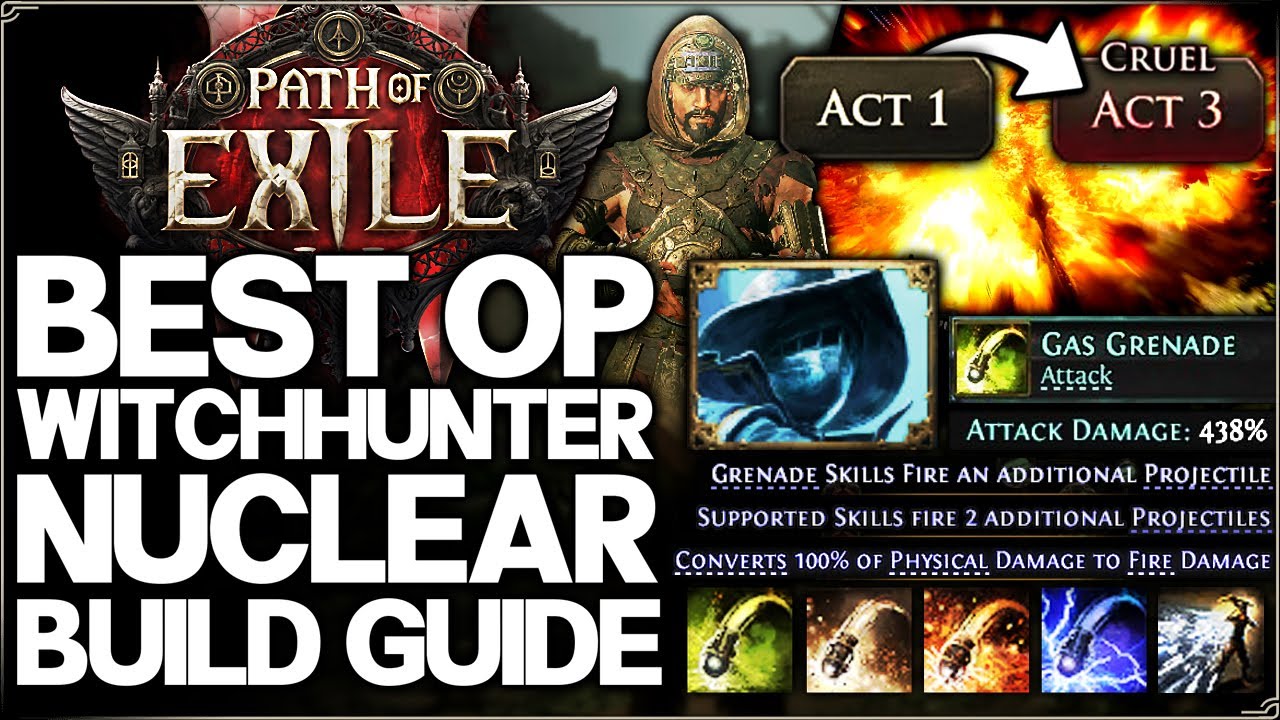 Path of Exile 2 - Best Witchhunter Build Guide - New OP Grenade Combo ...
