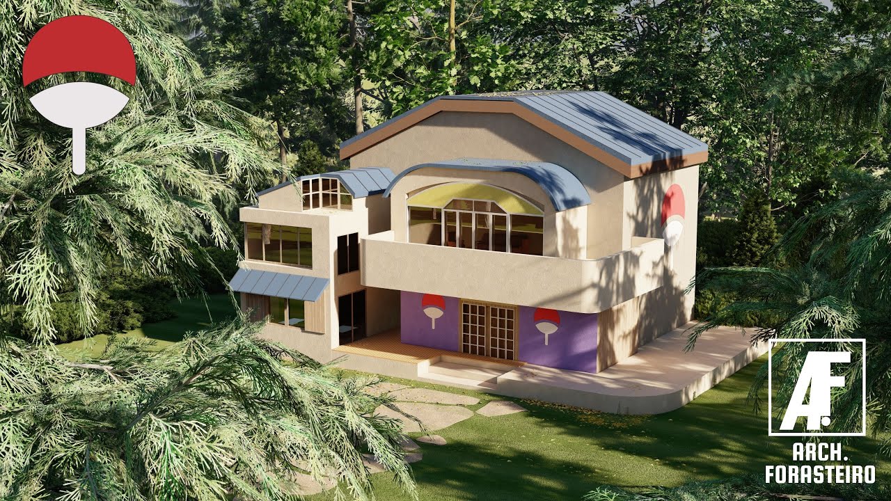 CASA REALISTA DA FAMÍLIA UCHIHA - NARUTO - YouTube