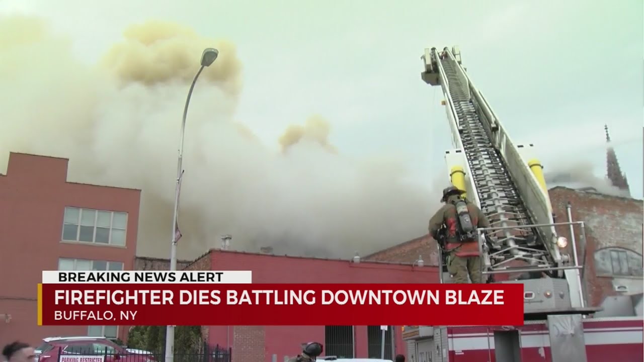 Buffalo firefighter killed in blaze - YouTube