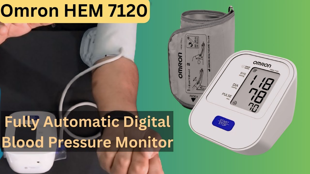 Omron HEM 7120 full Automatic Digital Blood Pressure Monitor best BP ...