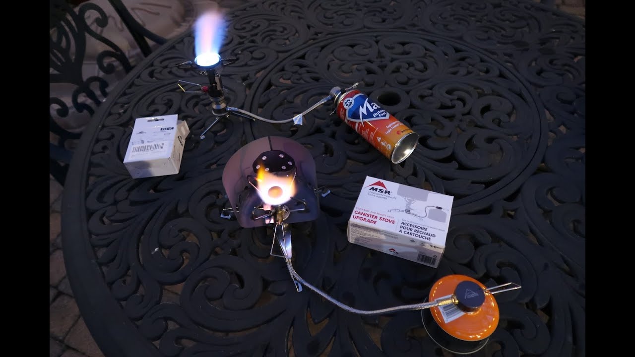 Camping Moon Z23-VC Rocket Stand: Butane Canister Stove Adapter - YouTube