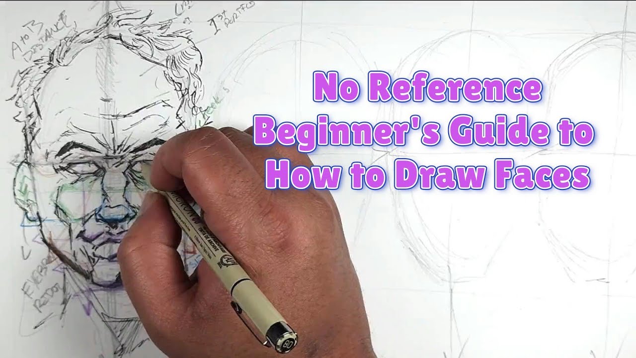 No Reference Beginner's Guide to How to Draw Faces - YouTube