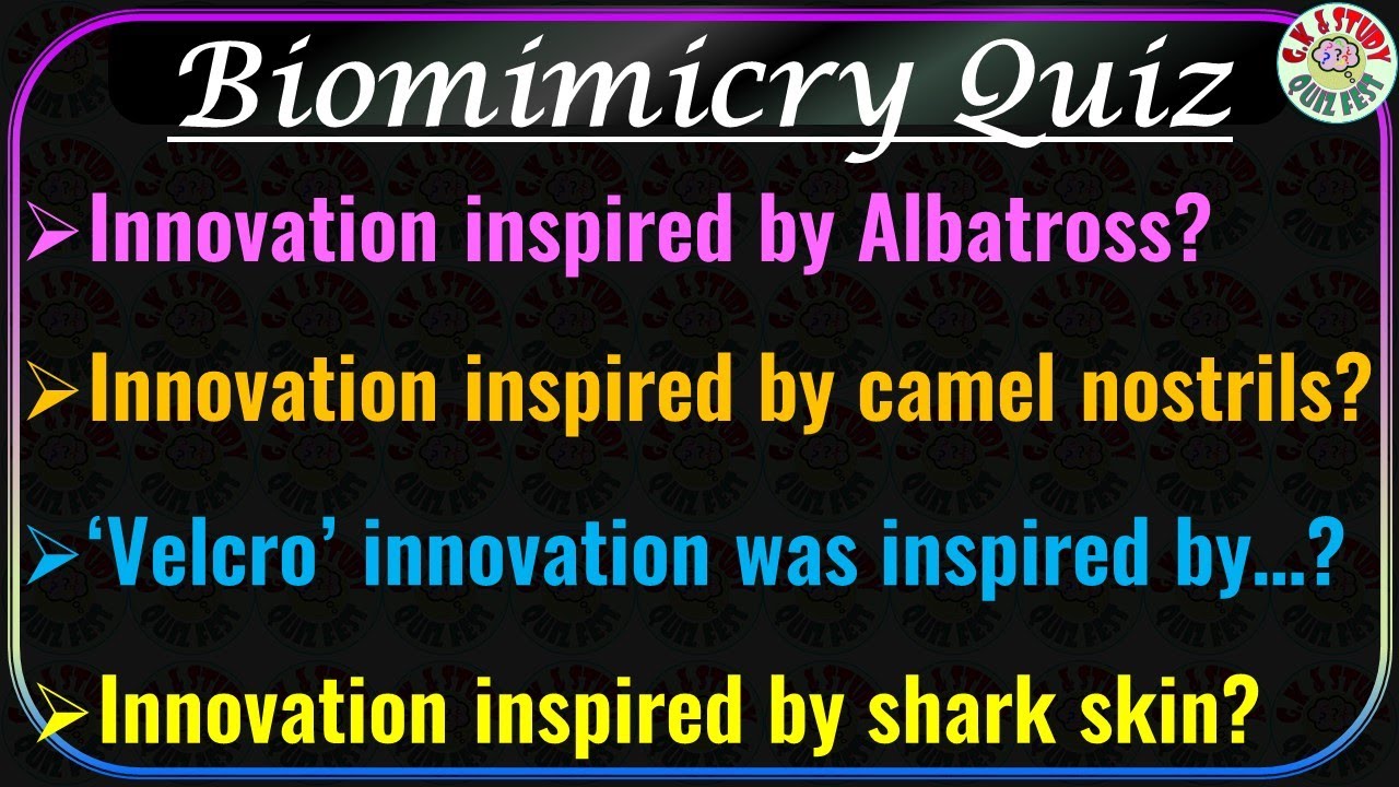 Biomimicry inventions quiz - Nature inspired inventions gk quiz - YouTube