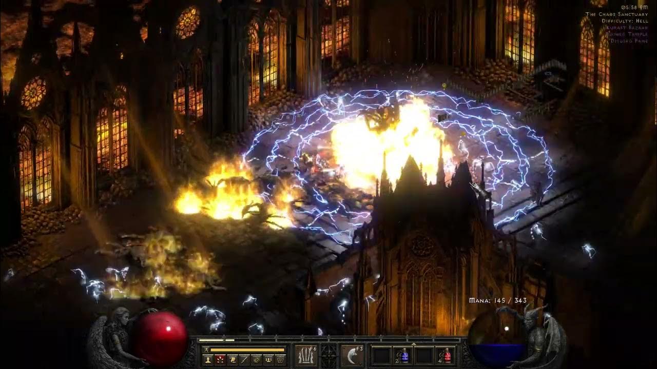 Diablo 2 Resurrected Phoenix Strike Assassin Chaos Sanctuary Hell Run FAST - YouTube