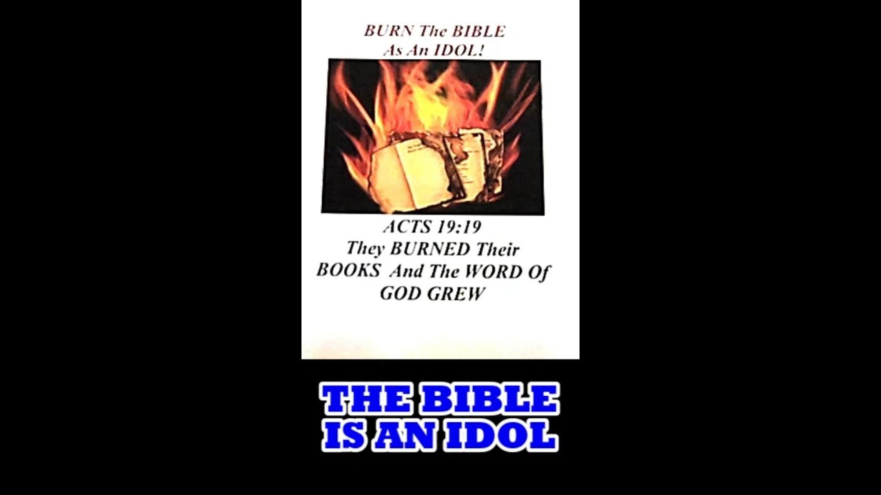BURN THE BIBLE AS AN IDOL #jesus #bible #holyspirit #yeshua #gospel # ...