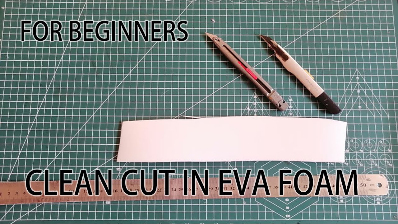 Cosplay Tutorial - Clean Cut in EVA foam for beginners - YouTube