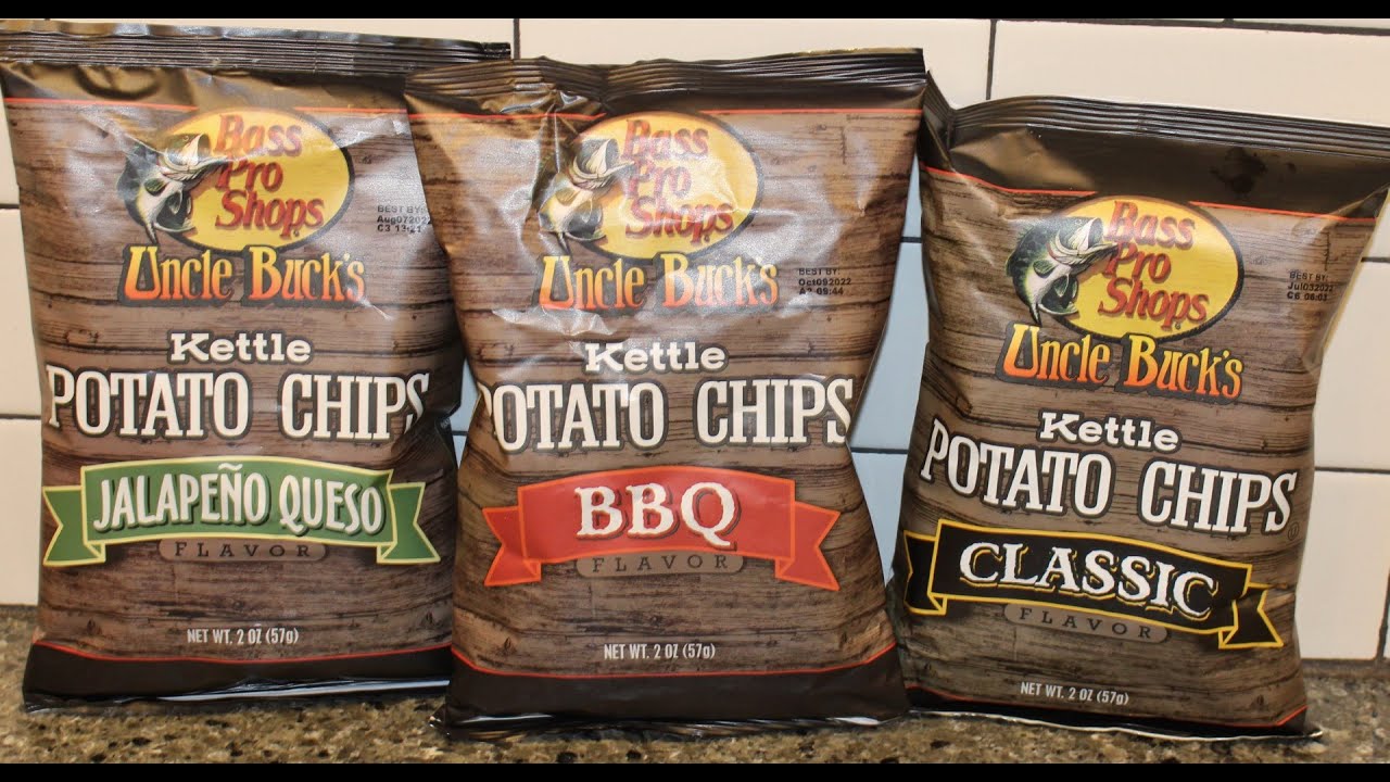 Bass Pro Shops Uncle Buck’s Kettle Potato Chips: Jalapeño Queso, BBQ ...