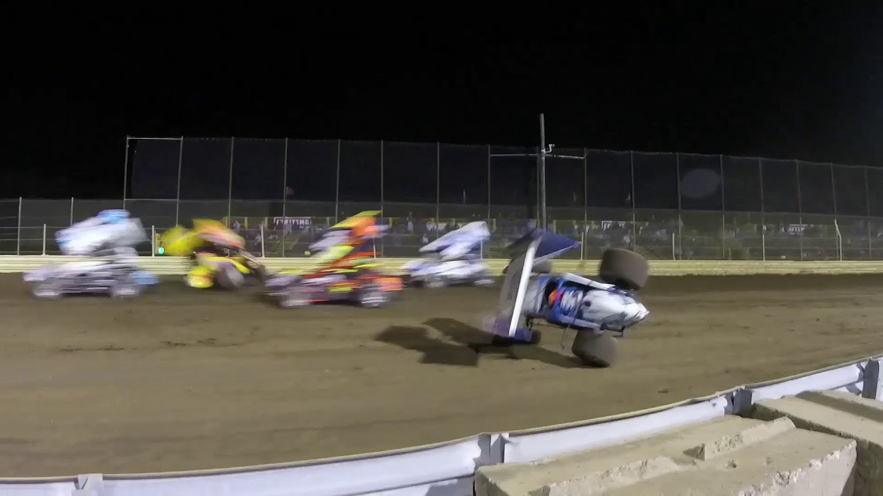 World of Outlaws Jason Sides, Dave Blaney and Davey Sammons go for a ...