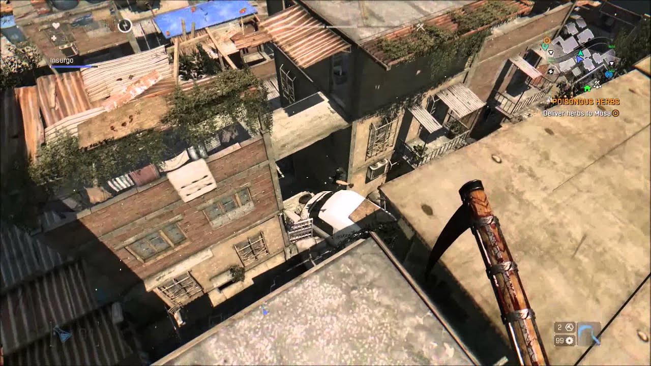 Zombie Falling off Roof Dying Light - YouTube