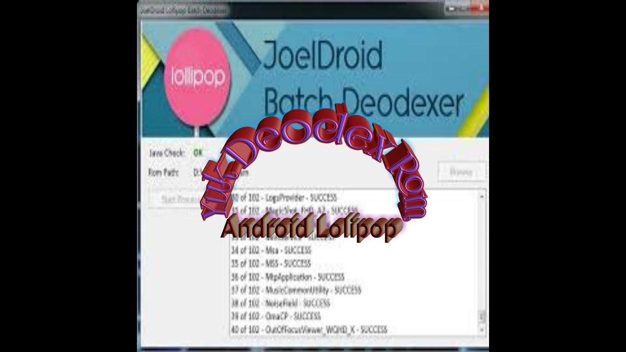 Deodex rom android 5 lolipop - YouTube