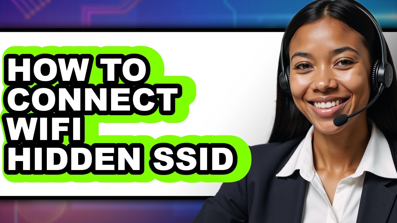 How to Connect Wifi Hidden Ssid - Full Guide - YouTube
