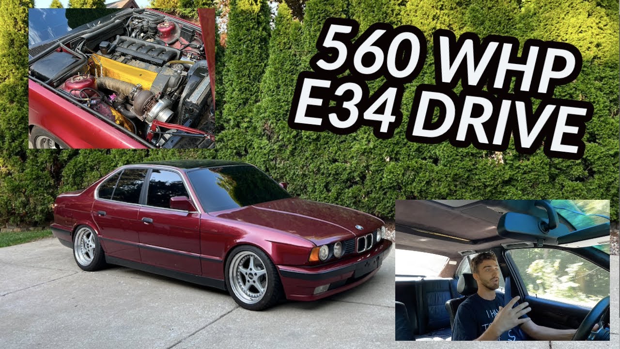 What to Expect From a 560WHP Turbo BMW E34 | Driving Impressions and ...