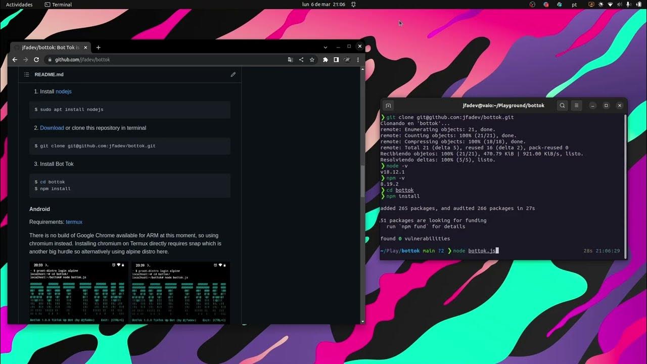 Install Bot Tok in Linux (Ubuntu) - YouTube