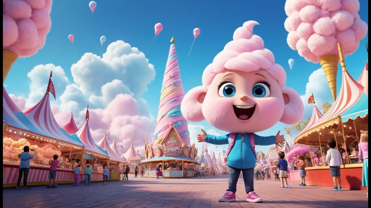 Cotton Candy, Cotton Candy, Sweet and Light | Fun Nursery Rhyme for ...