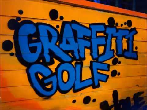 Graffiti Golf : Glow in the dark crazy golf ( Blackpool ) - YouTube
