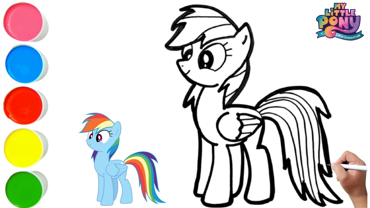 How To Draw My Little Pony : Rainbow Dash - YouTube