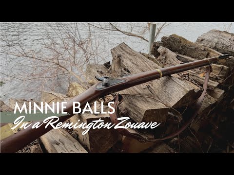 Firing Minnie balls through my Reproduction Zouave rifle - YouTube