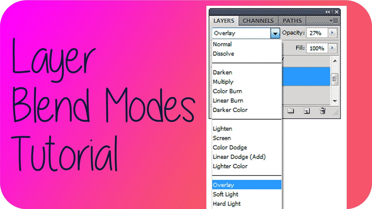 Blend Modes | Photoshop Tutorial - YouTube