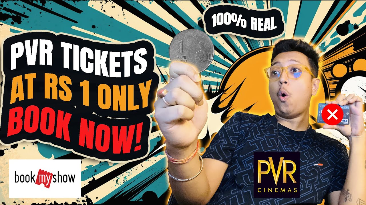 PVR Tickets at Rs1 | सिर्फ 1 रुपये में 😱😱🔥 | Book Now | 100% | #pvr ...