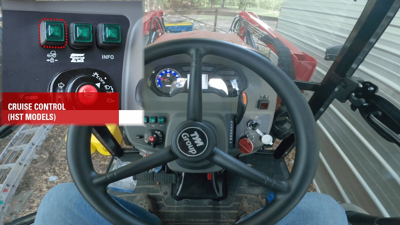 TYM T474 HST Tractor 4x4 w/ Air Conditioned Cab - 360 Interior "Walk ...