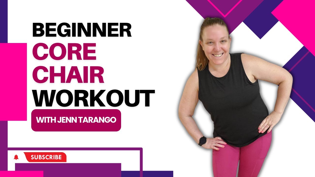 At Home Workout | 15- Minute Beginner Core Chair Workout - YouTube