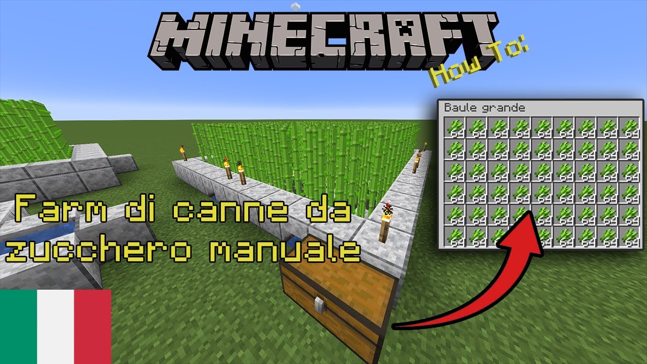 [ITA] Minecraft How To: Farm di Canne da Zucchero MANUALE - 1.20 ...