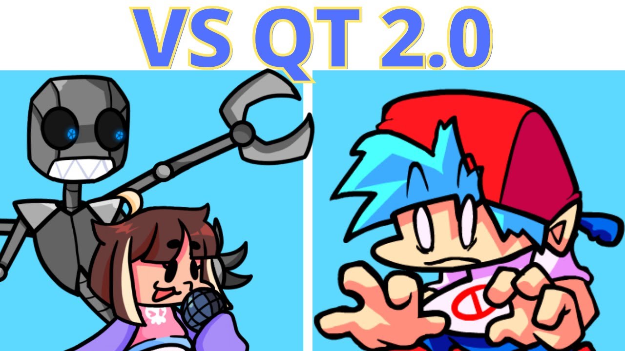 Friday Night Funkin' VS QT 2.0 (FNF Mod) (New Termination/interlope ...