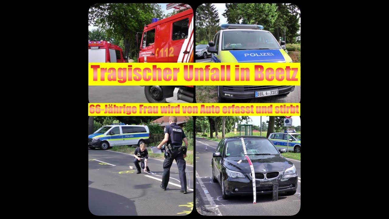Tragischer Unfall in Beetz: 66-Jährige Frau wollte Fahrbahn überqueren ...