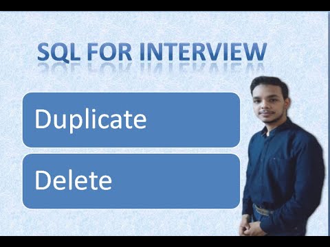 Delete Duplicate Records in Sql | Interview - YouTube