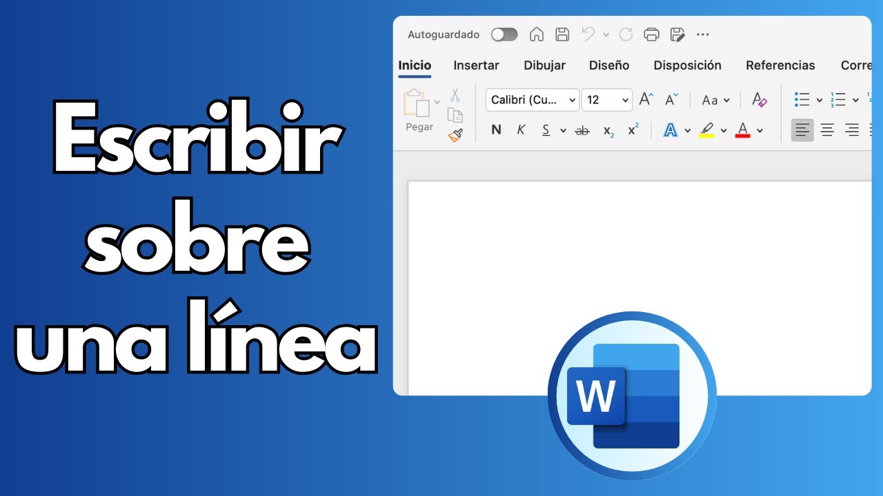 Cómo escribir sobre una línea en Word - Guía completa - YouTube