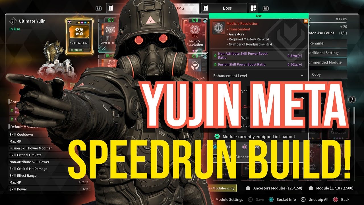 Ultimate Yujin META Build To Speedrun is STRONG! The First Descendant ...